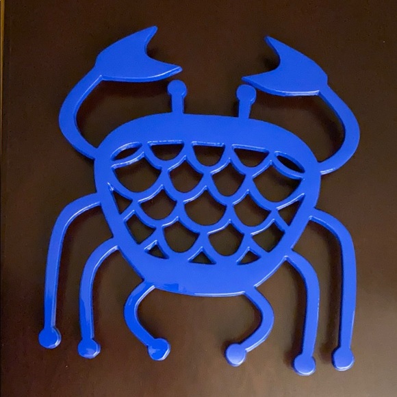 Crate&Barrel | Kitchen | New Cratebarrel Crab Trivet Blue | Poshmark